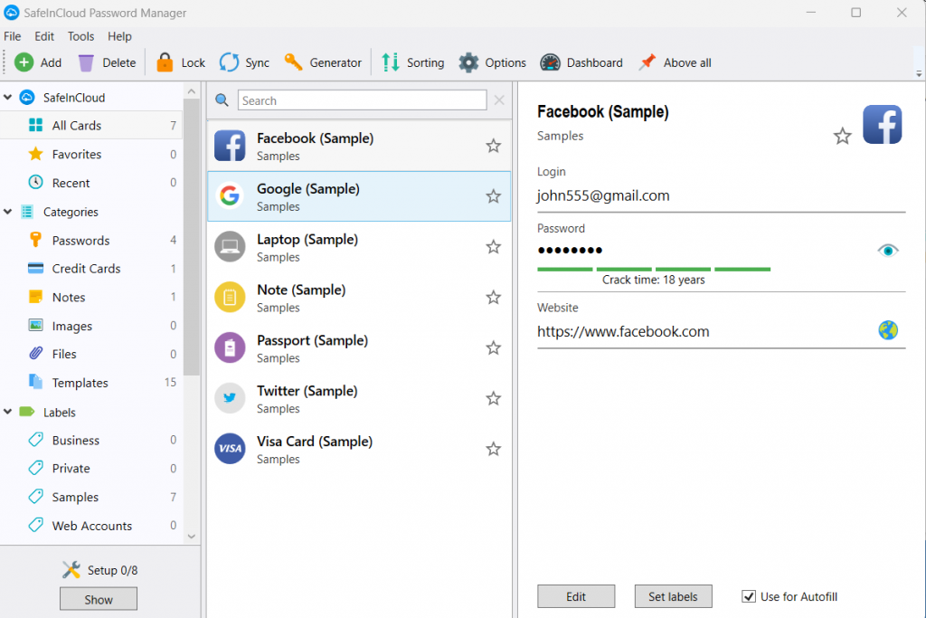 SafeInCloud Review 2025: Expert Rated 3.5/5 | Password Manager